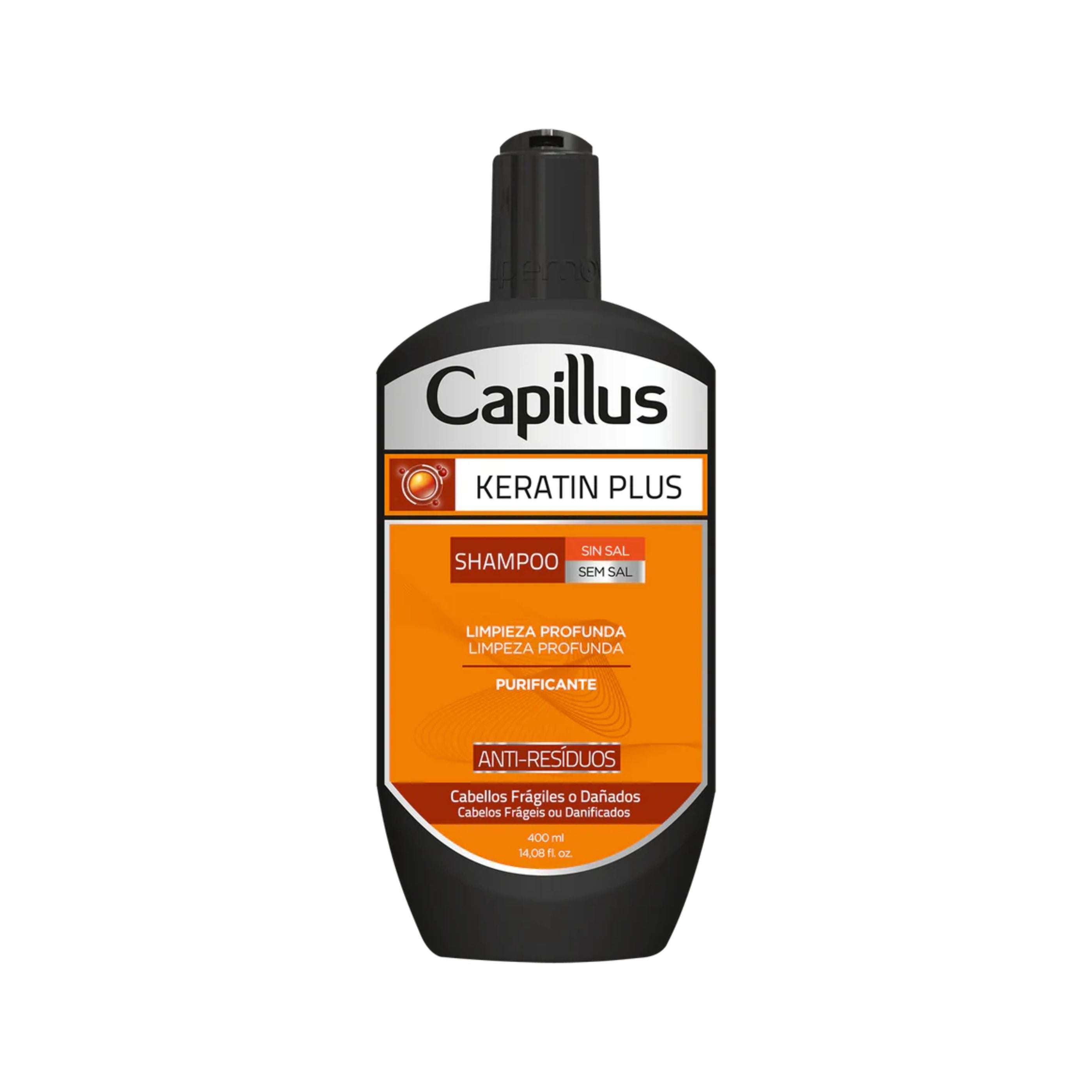 Capillus Keratin Plus Shampoo Purificante 400ml – SENEGAL BEAUTY